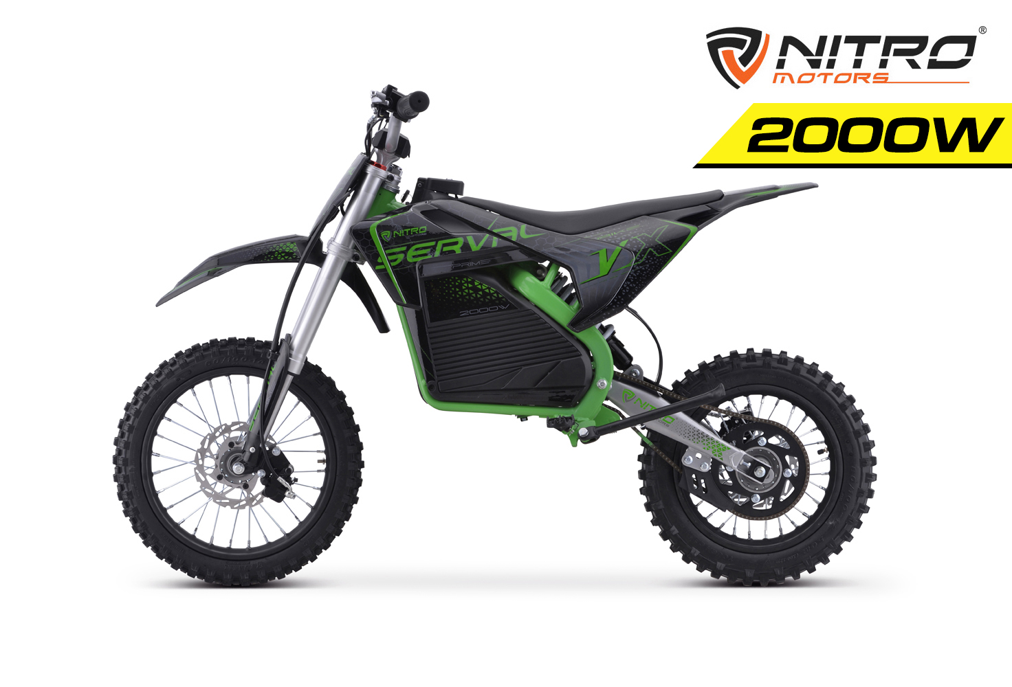 Kindermotorräder Galler - E-Cross Nitro Serval VX 2000 Watt 60 Volt ...