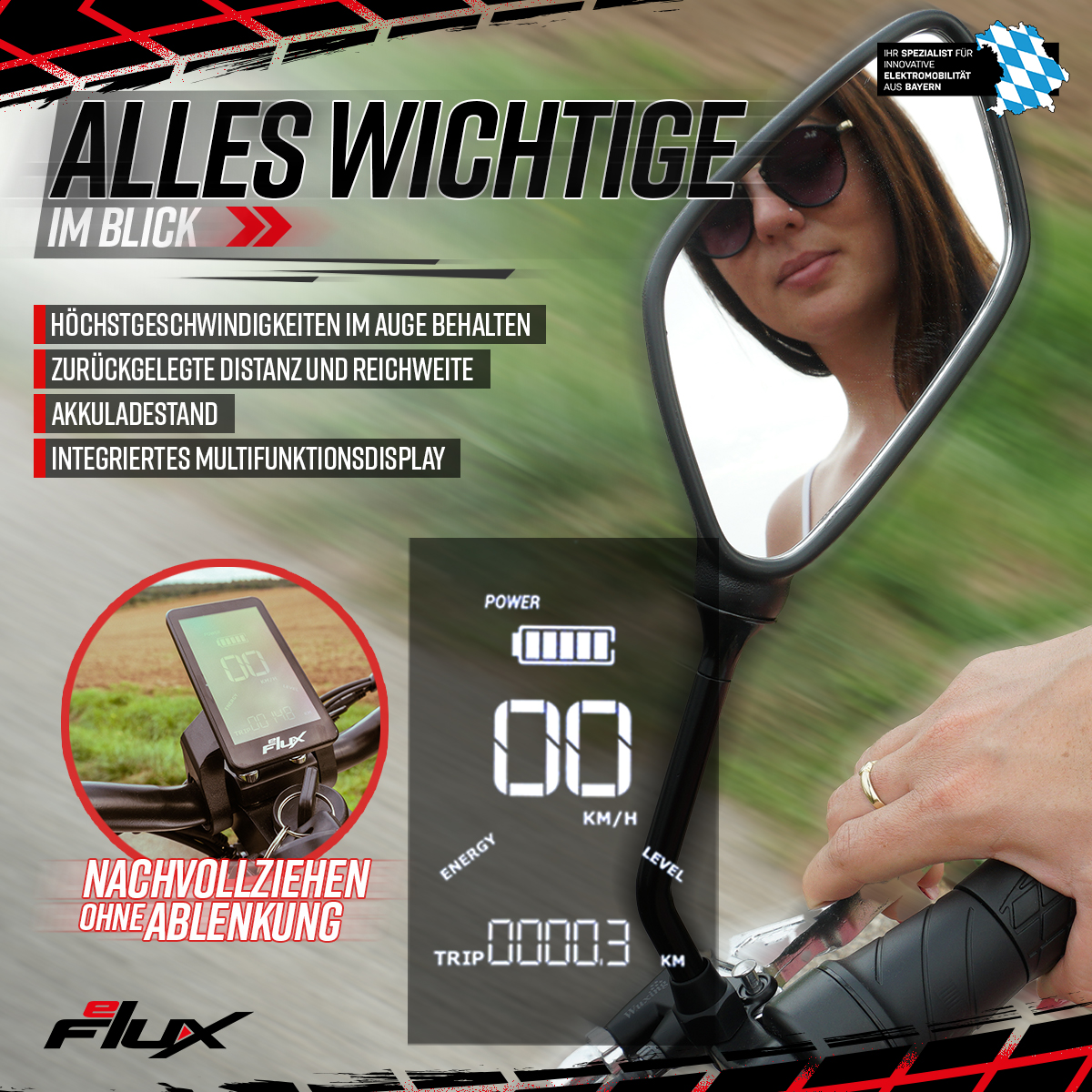 Kindermotorräder Galler - eFlux Freeride X2 2500 Watt 60 Volt Hub ...